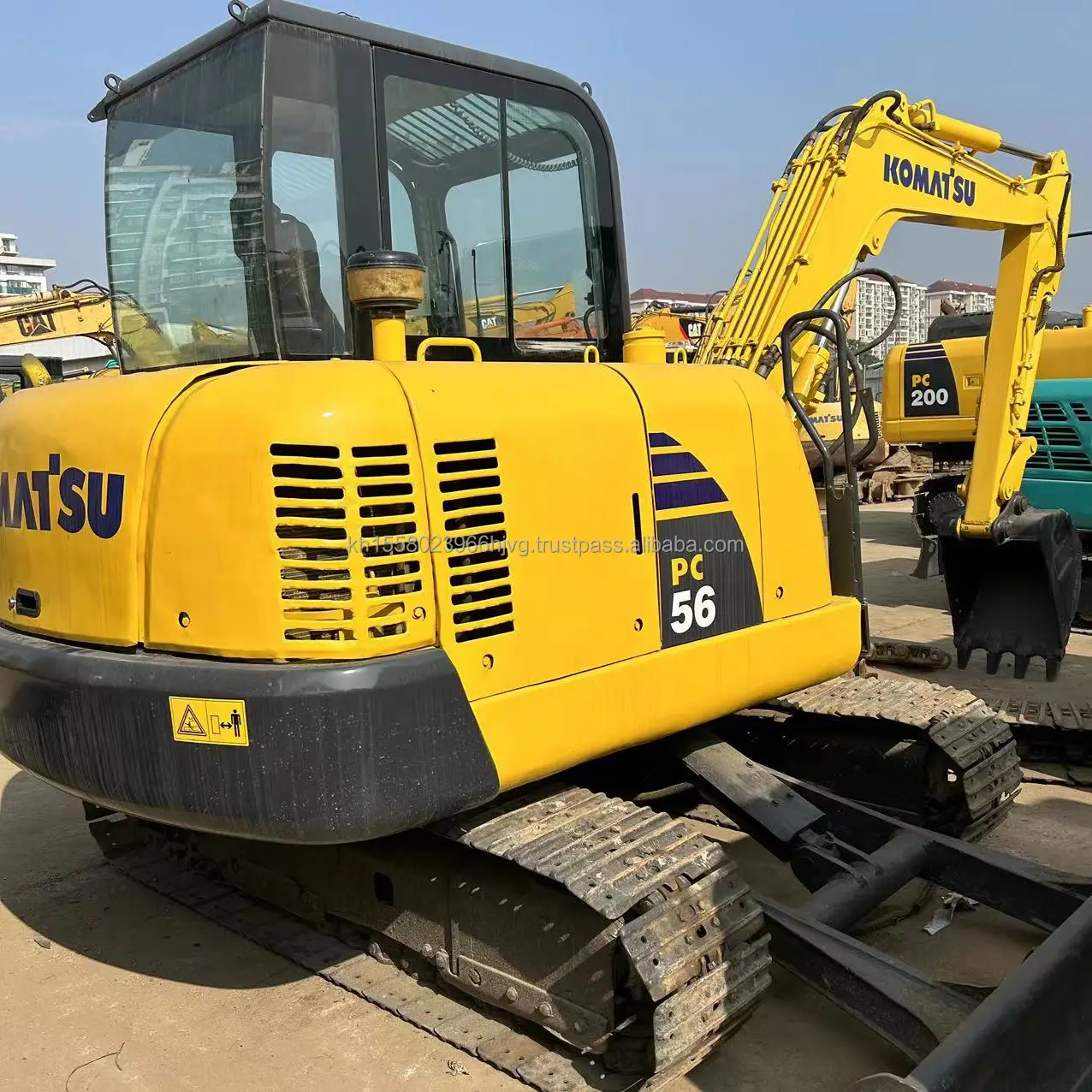 5 Ton Mini Second-hand Komatsu Pc 56 Excavator With Low Working Hours ...