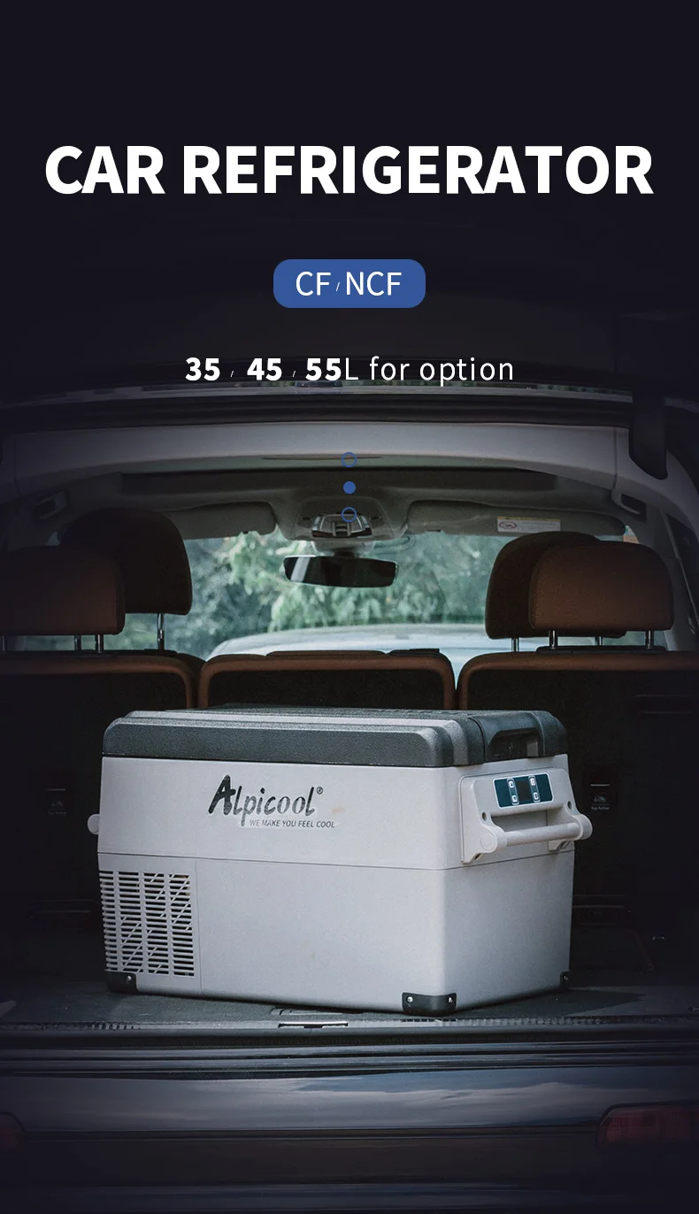 Alpicool CF55 Portable Refrigerator - Dual-Zone Cooling