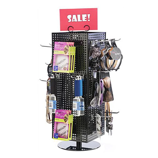 2024 Free Standing Rotating Pegboard Display Stand Custom Pegboard Hook ...