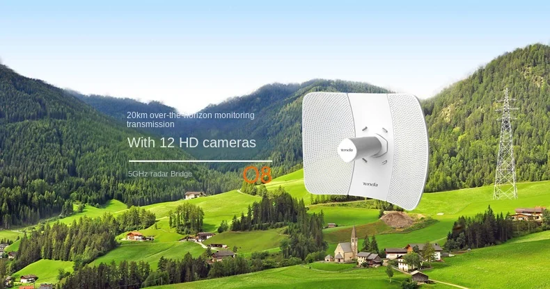 Outdoor Wireless Transmission Monitoring WIFI Base Station CPE Bridge ...