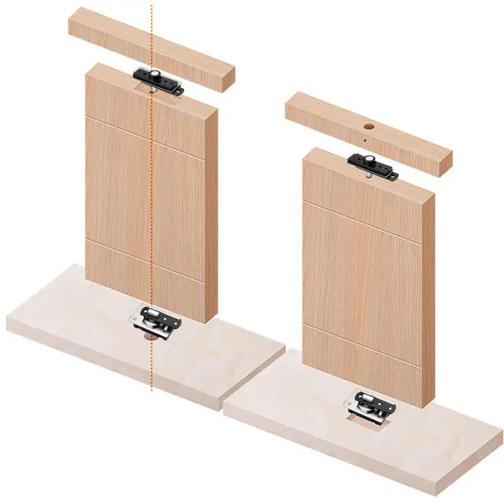 Heavy Duty Corner to Wall Pivot Hinge Stainless Steel Enclosure Glass ...