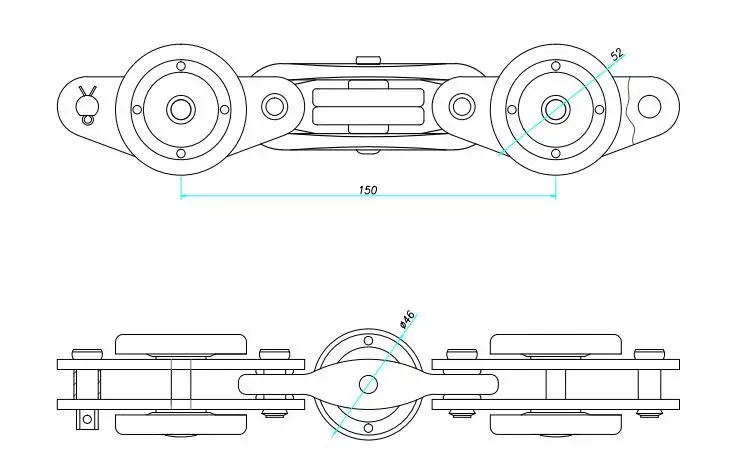 5 Ton Enclosed Single Rail Overhead Conveyor for Powder Coating