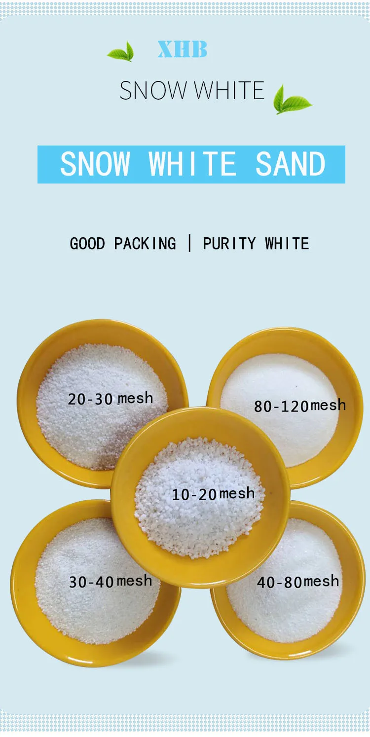 High Standard Super White Dolomite Sand for Artificial Beach