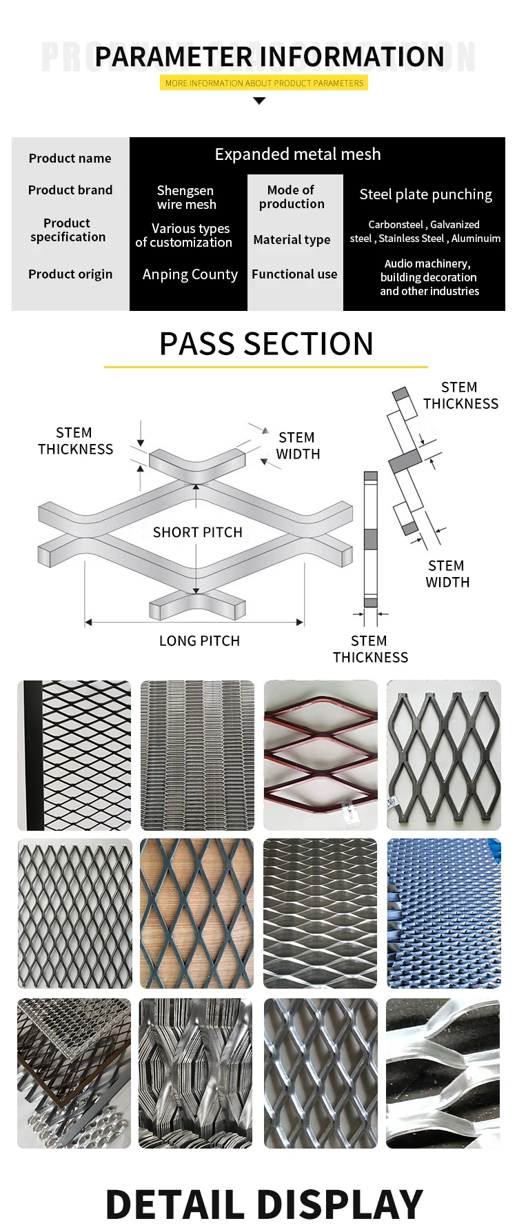 Small Hole Expanded Metal Mesh - Buy Expanded Metal Mesh,Small Hole ...