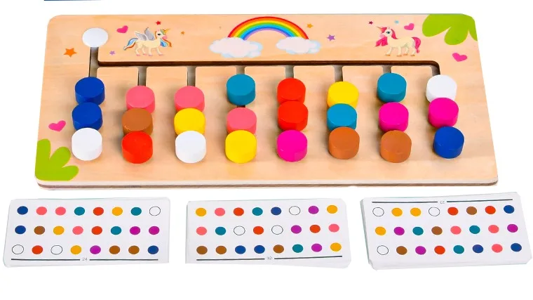 Wooden Classification Game Building Blocks Color Matching Early ...