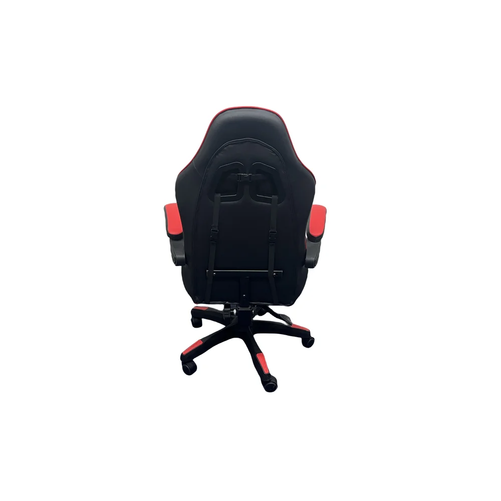 Fabric Upholstery Full Black Silla Gamer With Footrest Black Executive ...