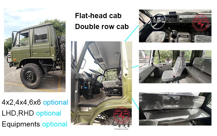 4X4 and 6X6 Truck All Wheel Drive off Road Cargo Truck Chassis for Sale