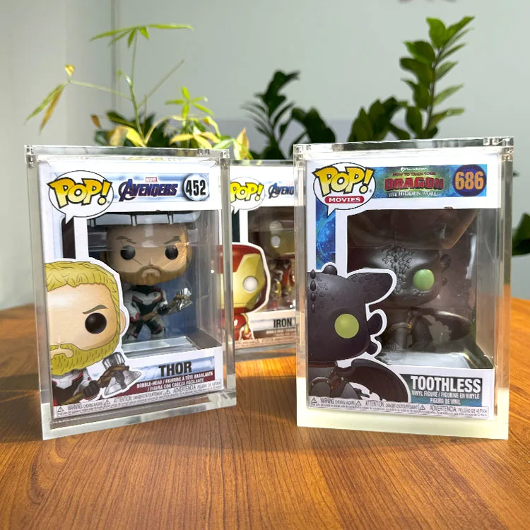 TCG Wholesale Perspex Clear Acrylic Funko Pop Display Cases Magnet ...