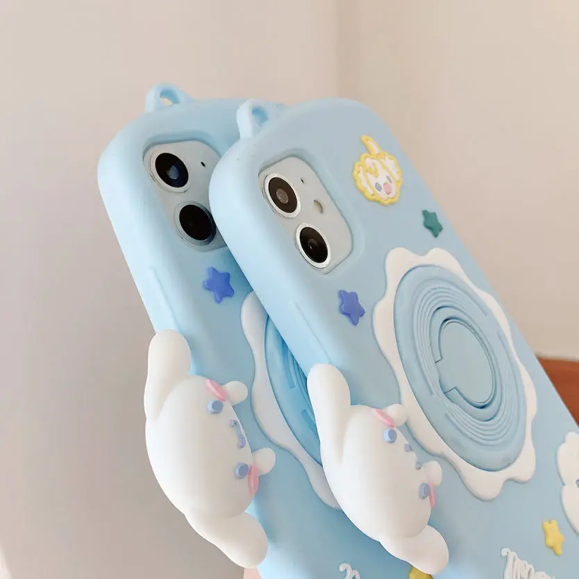 Cute Cartoon Stereo Puppy All-inclusive Drop-proof Silicone Rubber Cell ...