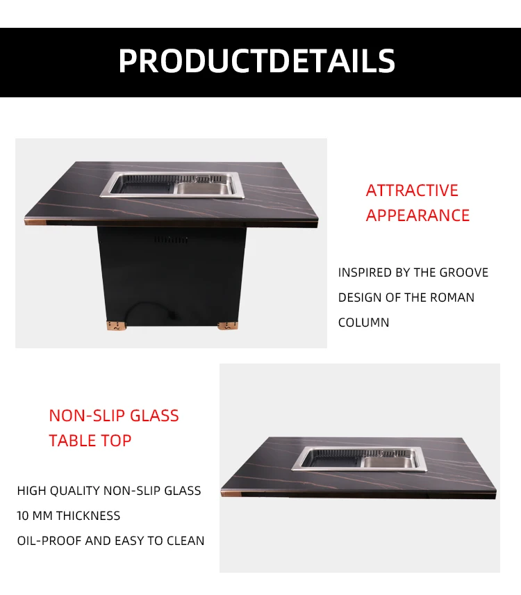 Modern Korean Indoor Bbq Grill Table Smokeless Restaurant Barbecue ...