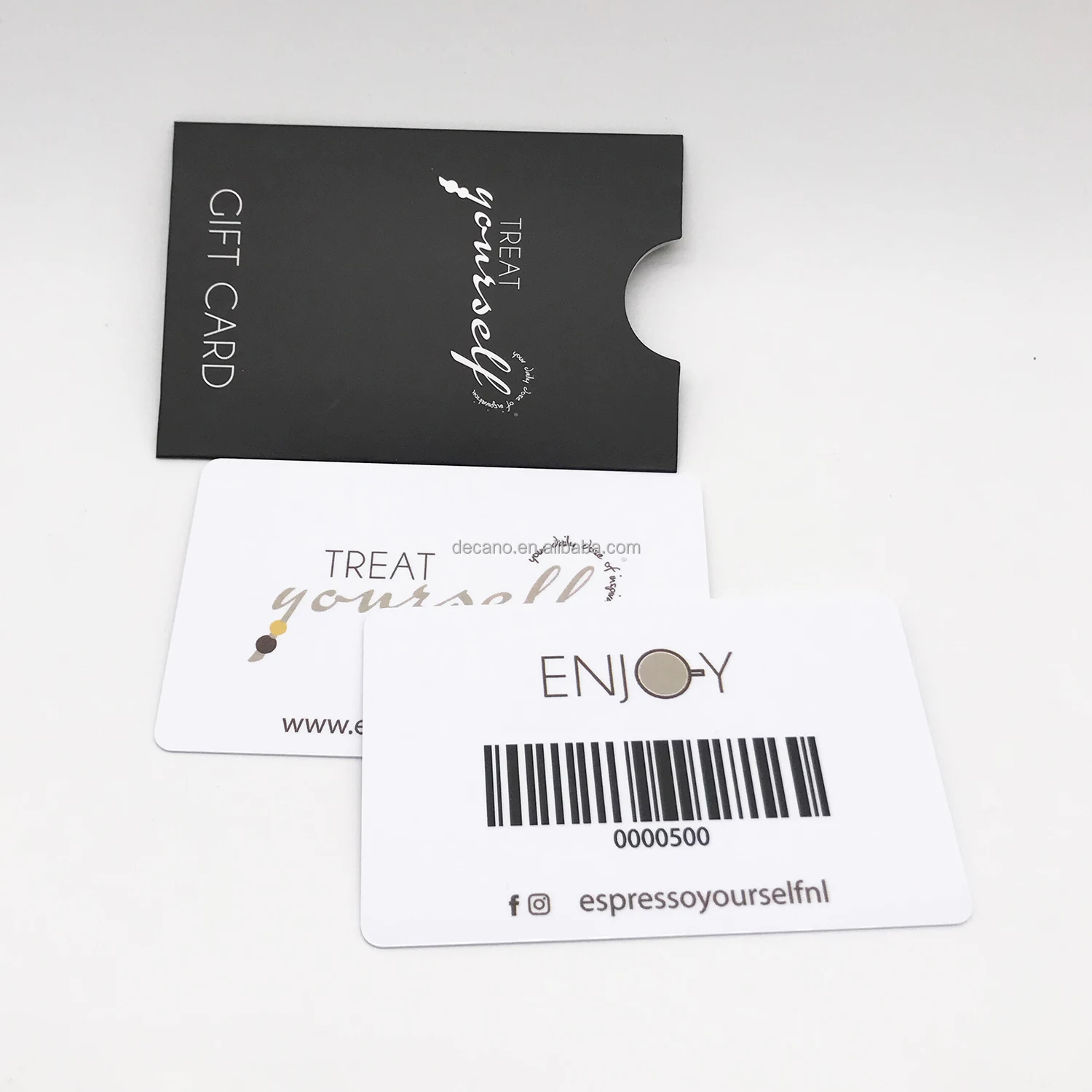 Customized PVC Gift Cards with Paper Card Holders