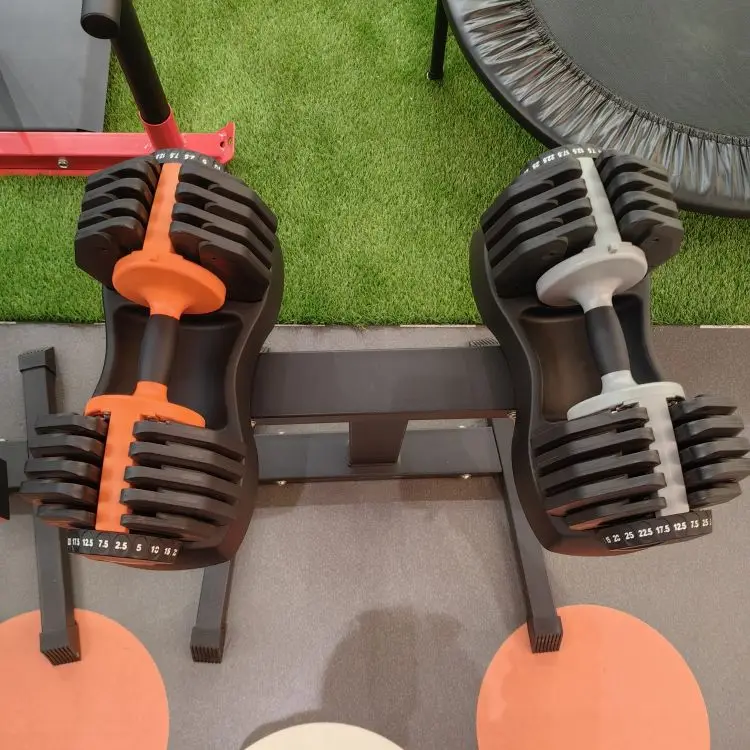 Adjustable Dumbbell Sets 10-25kg Multiweight Options Weighted Dumbbell ...