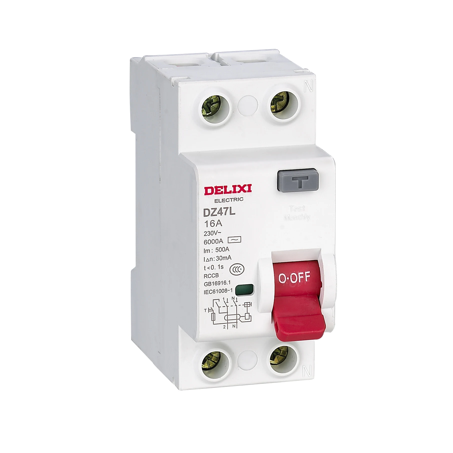 DELIXI DZ47L Electromagnetic Type Residual Current Operated Circuit Breaker 2p 4p Pole| Alibaba.com