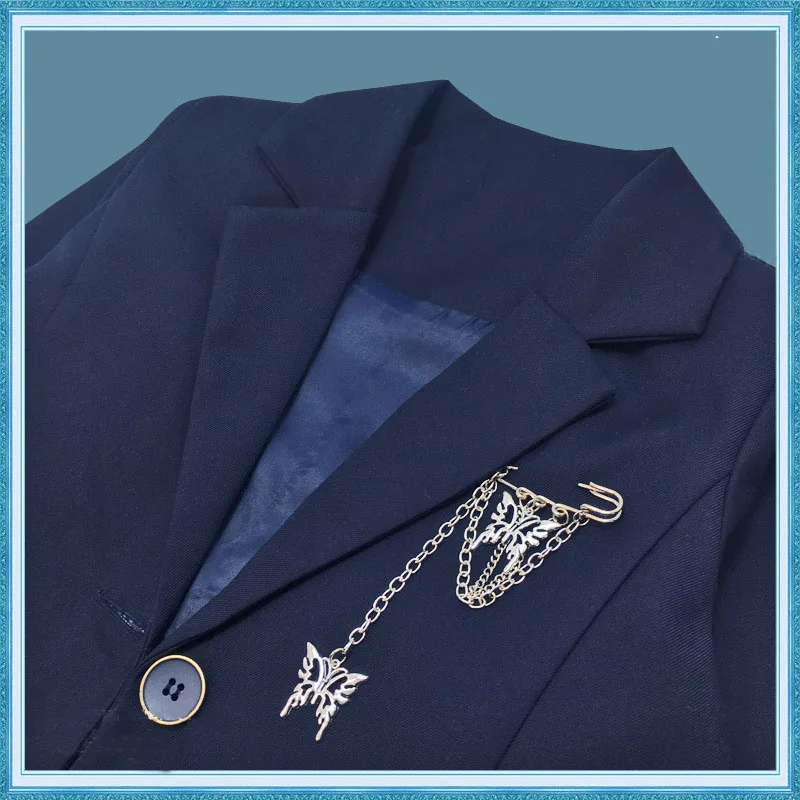 Girls Blazer Jacket Solid Color Lapel Suit Open Front Long Sleeve ...
