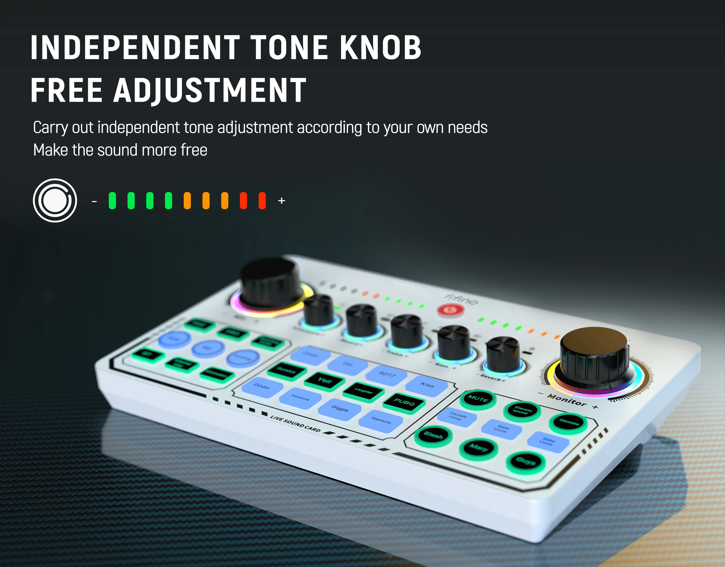 Fifine Professional Recording Studio Sound Cards Live Stream Usb Sound ...