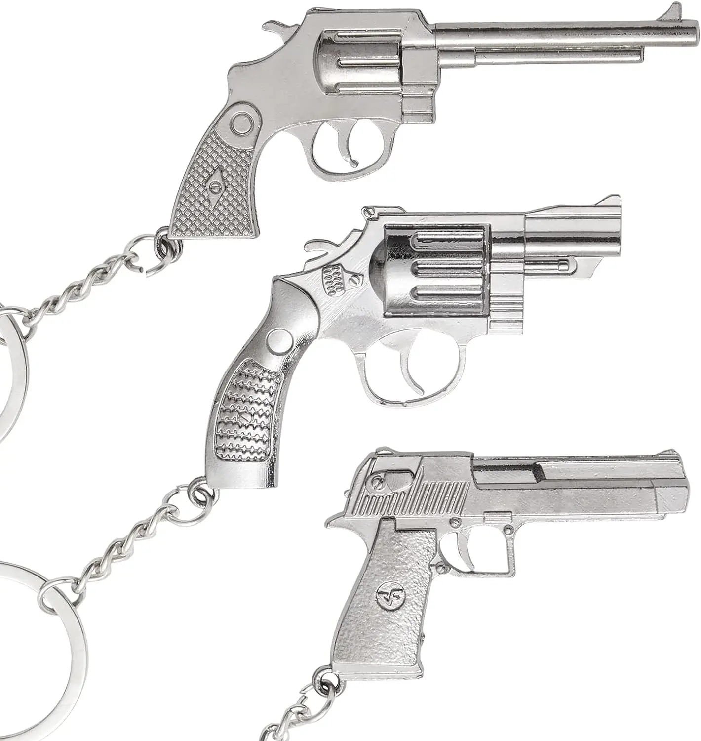 FREE SAMPLE Key Chain Zinc Alloy Metal Key Ring Mini Gun