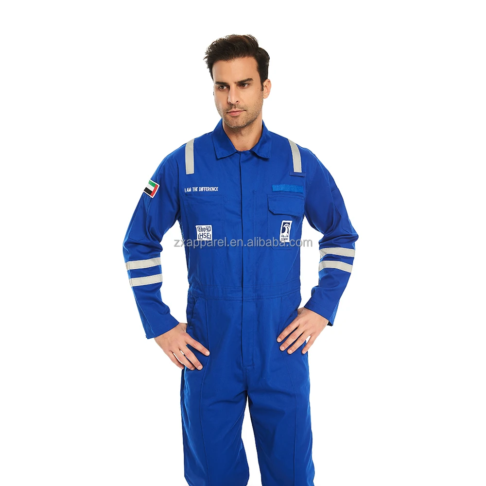 Men 100 Cotton Coverall Engineering Flame Retardant Fr Work Coveralls With Reflective Tape ...