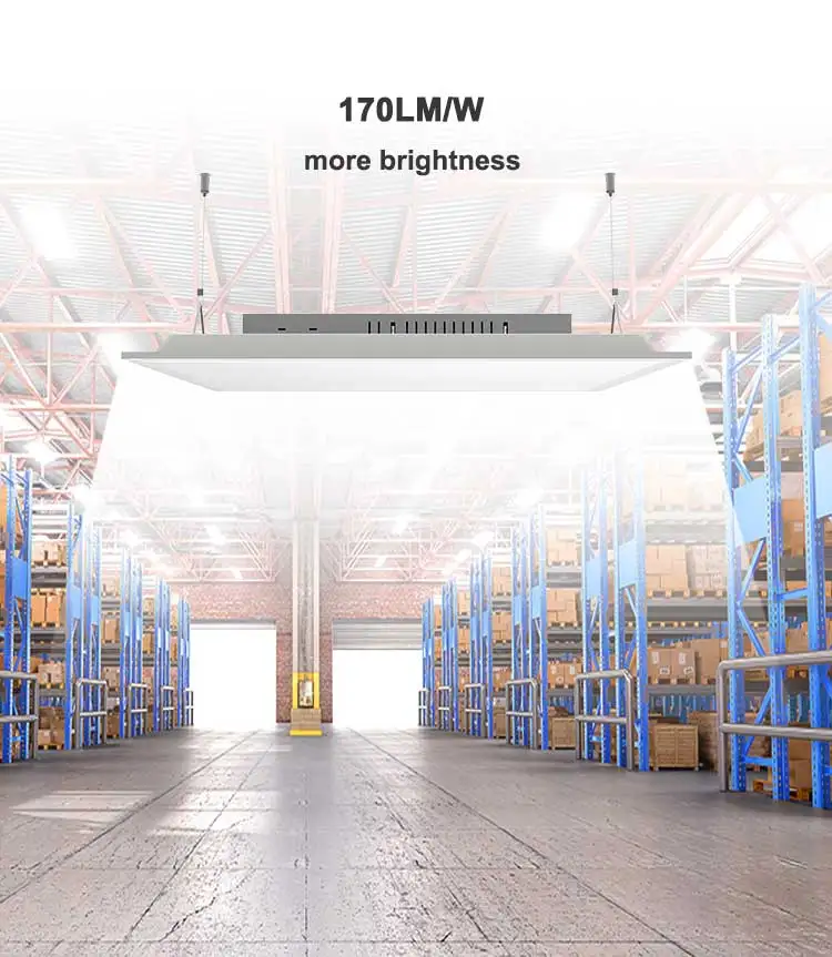 Industrial Warehouse Led Linear High Bay Light Fixture Lighting 100w ...