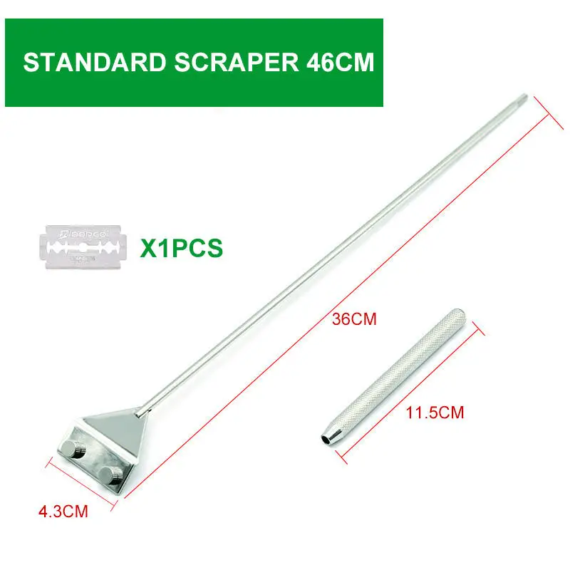 Stainless Steel Rectangle Aquarium Fish Tank Algae Scraper Blade Live ...