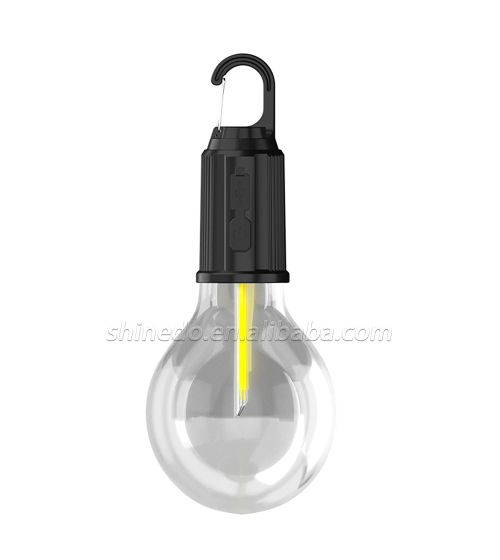 Portable Led Hanging Lamp Drawstring Light Tent Camping Bulb Outdoor ...