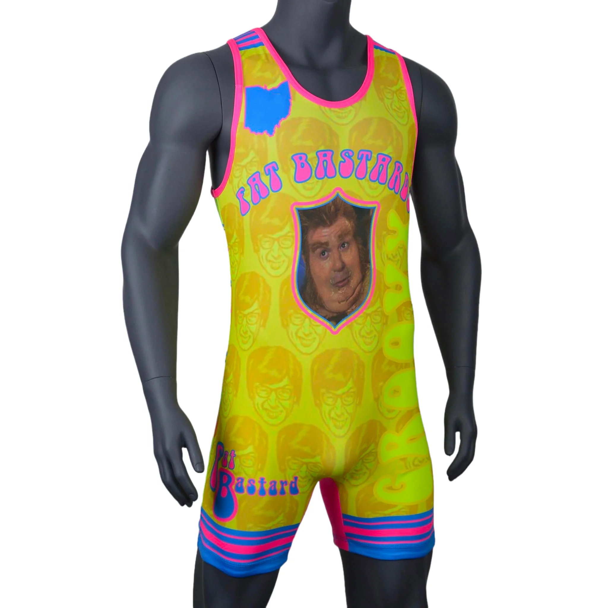 Custom Sublimation Print Men Singlet Wrestling Suit Uniforms - Buy ...