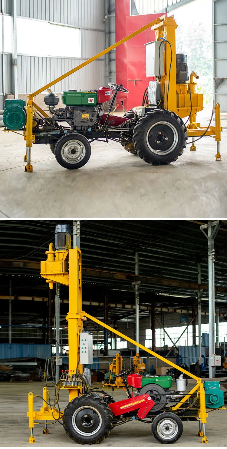 Geotechnical Drill Rig Tractor Mounted Rotary Water Well Drill Machine ...