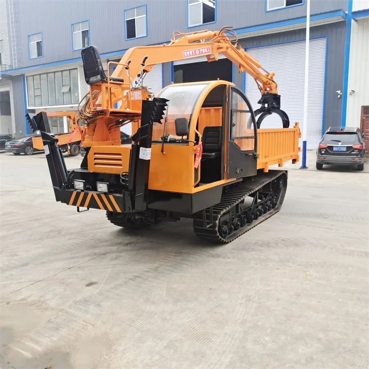 Tree Branches Shredder Industrial Wood Technical Sales Log Grabber For ...