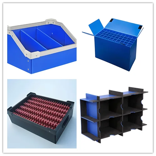 Pp Corrugated Conductive Boxes,Esd Safe Divider Box,Black Conductive ...