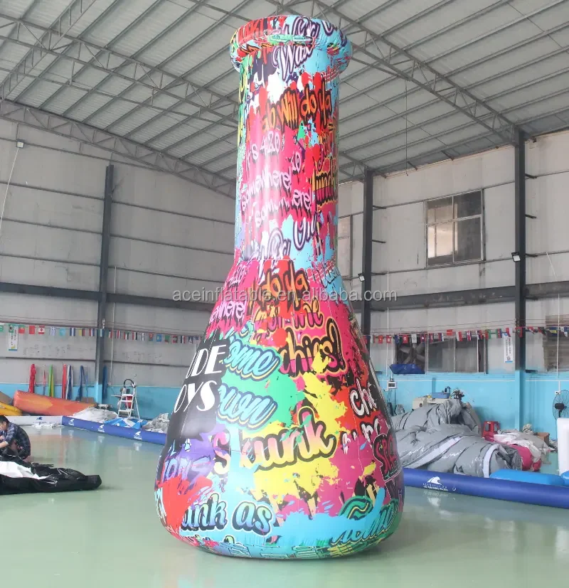 Outdoor Giant Inflatable Smoke Beaker Water Pipes Model