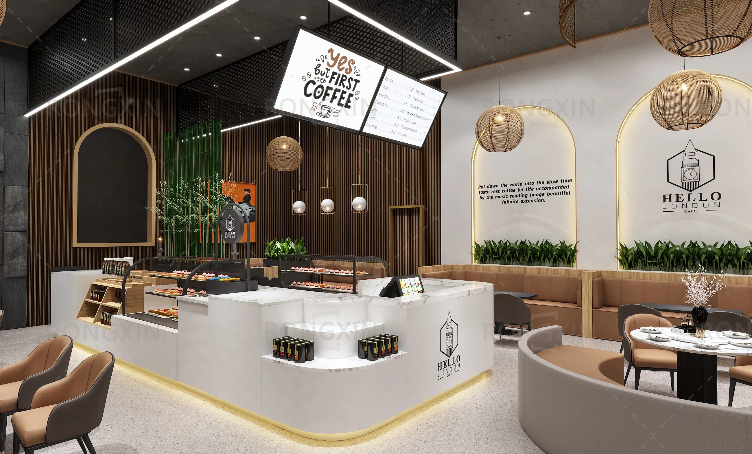Modern Small Coffee Shop Design - Stylish & Functional