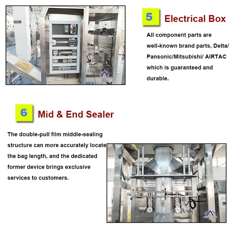 100g-5kg Automatic Vertical Food Packing Machine & Sealer - OEM