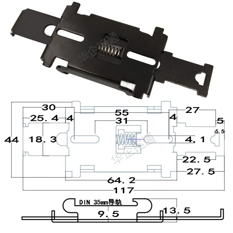 Electrical Rail Installation Bracket Switch Power Supply Installation ...