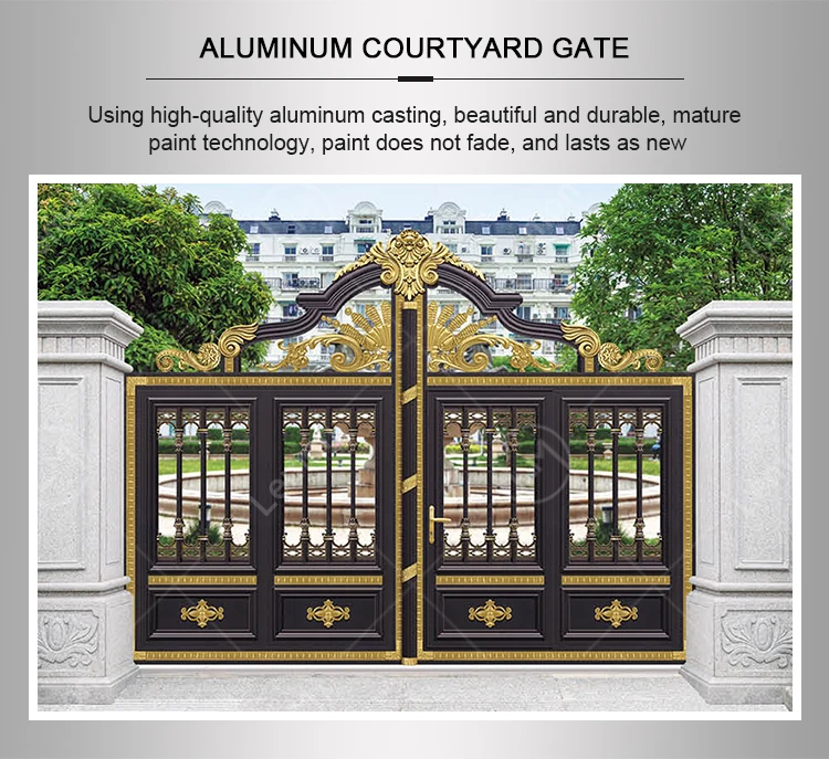 Modern Custom Aluminum Sliding Gate for Home & Villa - ODM | Wholesale