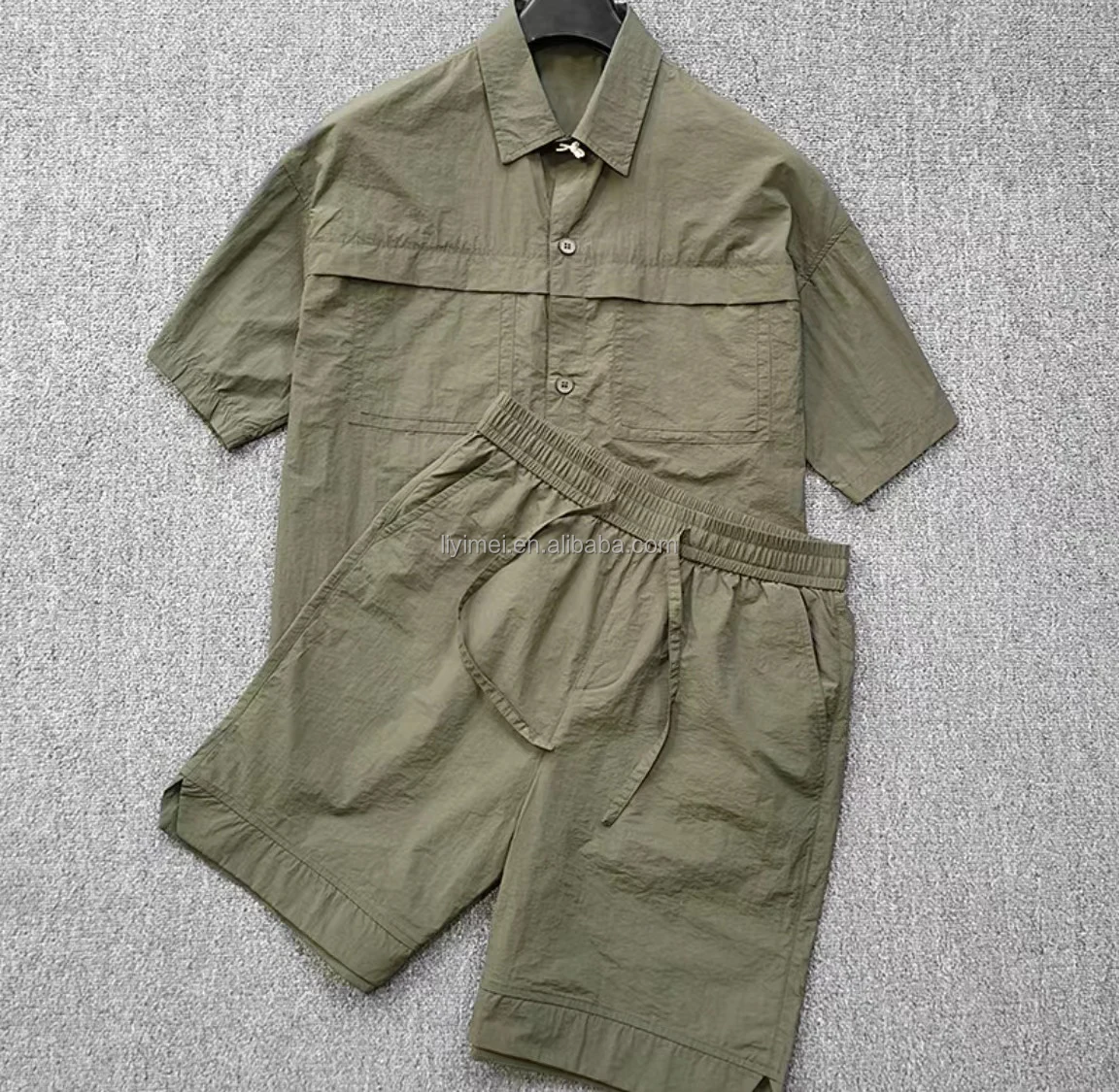 Wholesale Summer New Men Casual Shorts Sets Short Sleeve T Shirt Shorts Solid Tracksuit Set Men ...