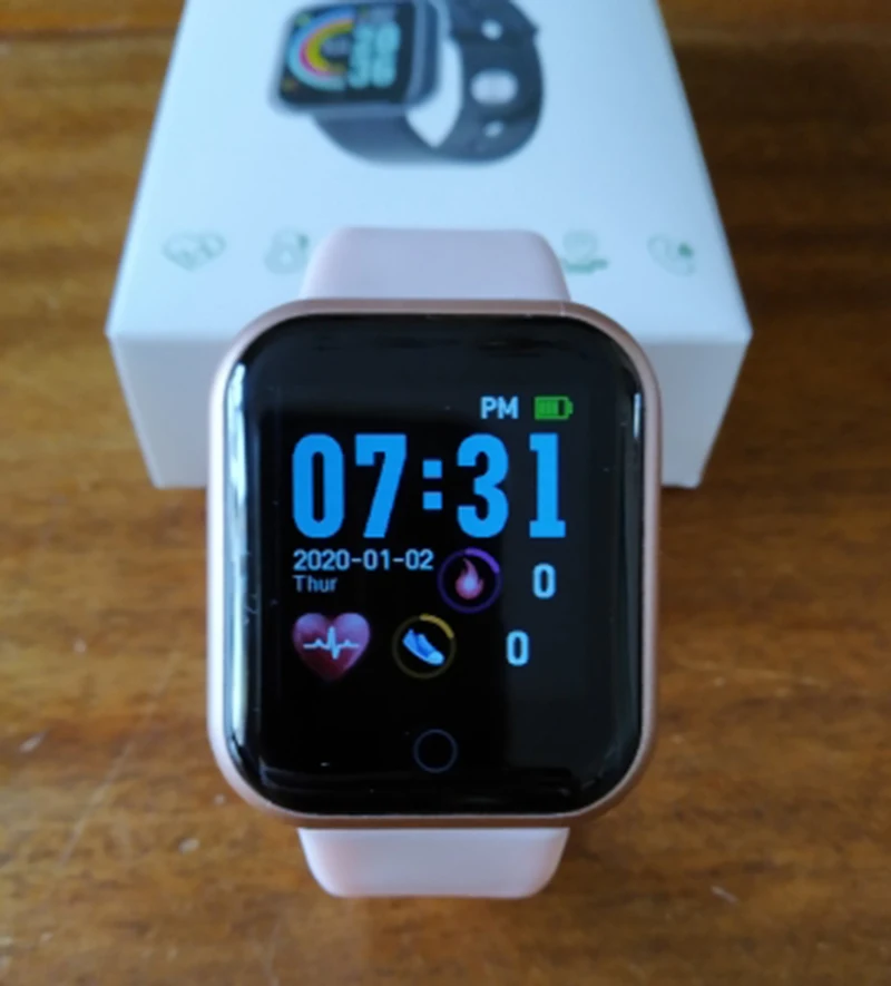 Y68 Smart Watch Life Waterproof Fitness Tracker Heart Rate Monitor ...