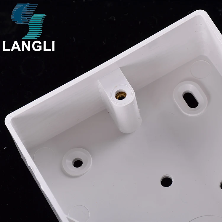 Safety Plastic Pvc Enclosure Electric Socket 3x6 Thin Switch Box - Buy ...