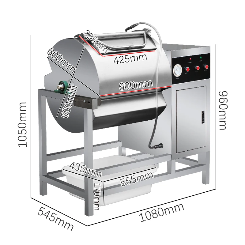80l 150l Stainless Steel Computer Marinated Meat Salting Vacuum ...