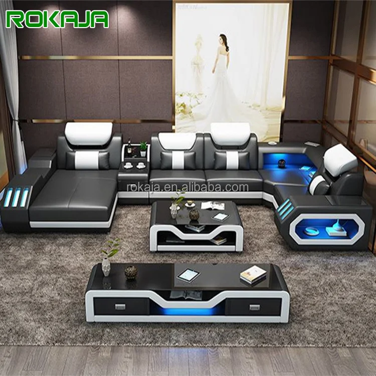 Luxury Smart Sectional Sofa Set for Modern Living Rooms