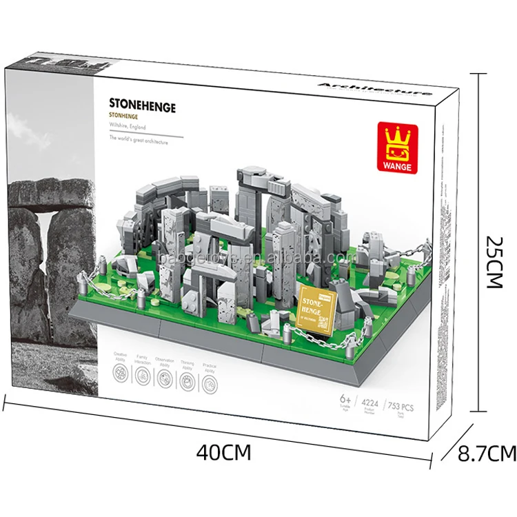 Wange Building Block Sets Architecture Stonehenge Toy Kids Architecture ...