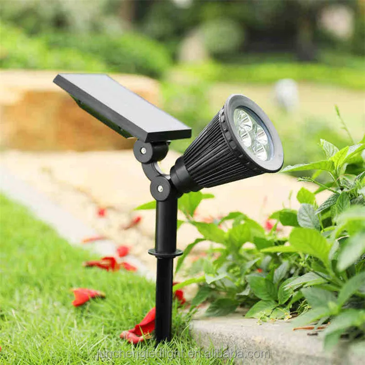 Simple Design Waterproof Solar Powered Led Spot Light Outdoor Garden ...