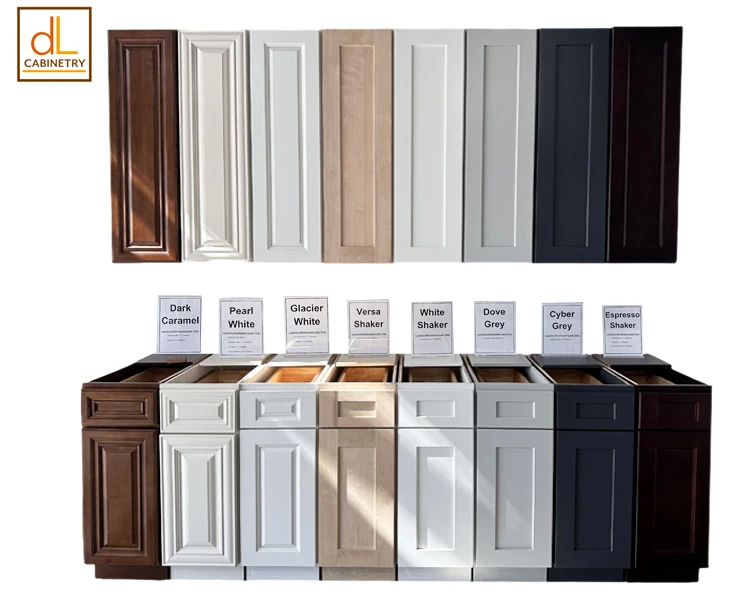 American Standard Solid Wood Kitchen Cabinets Blue Shaker Pantry ...