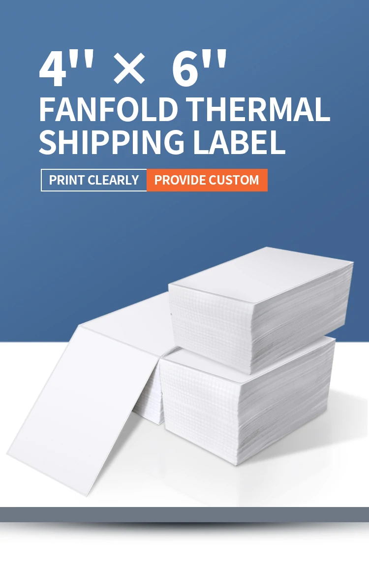 4x6 Inch Thermal Shipping Stickers - Reliable & Customizable