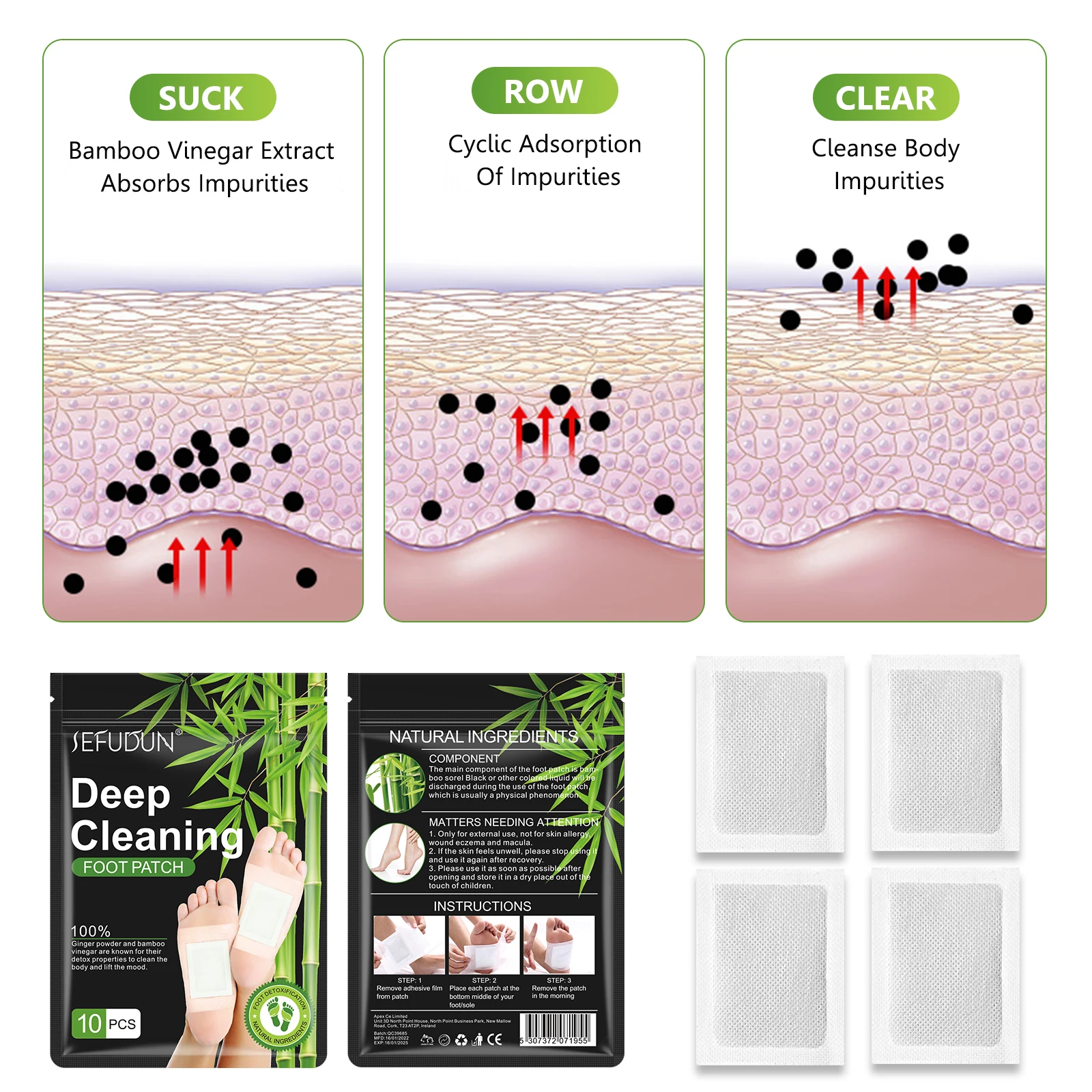 SEFUDUN Detox Foot Patches - Natural & Effective Relief