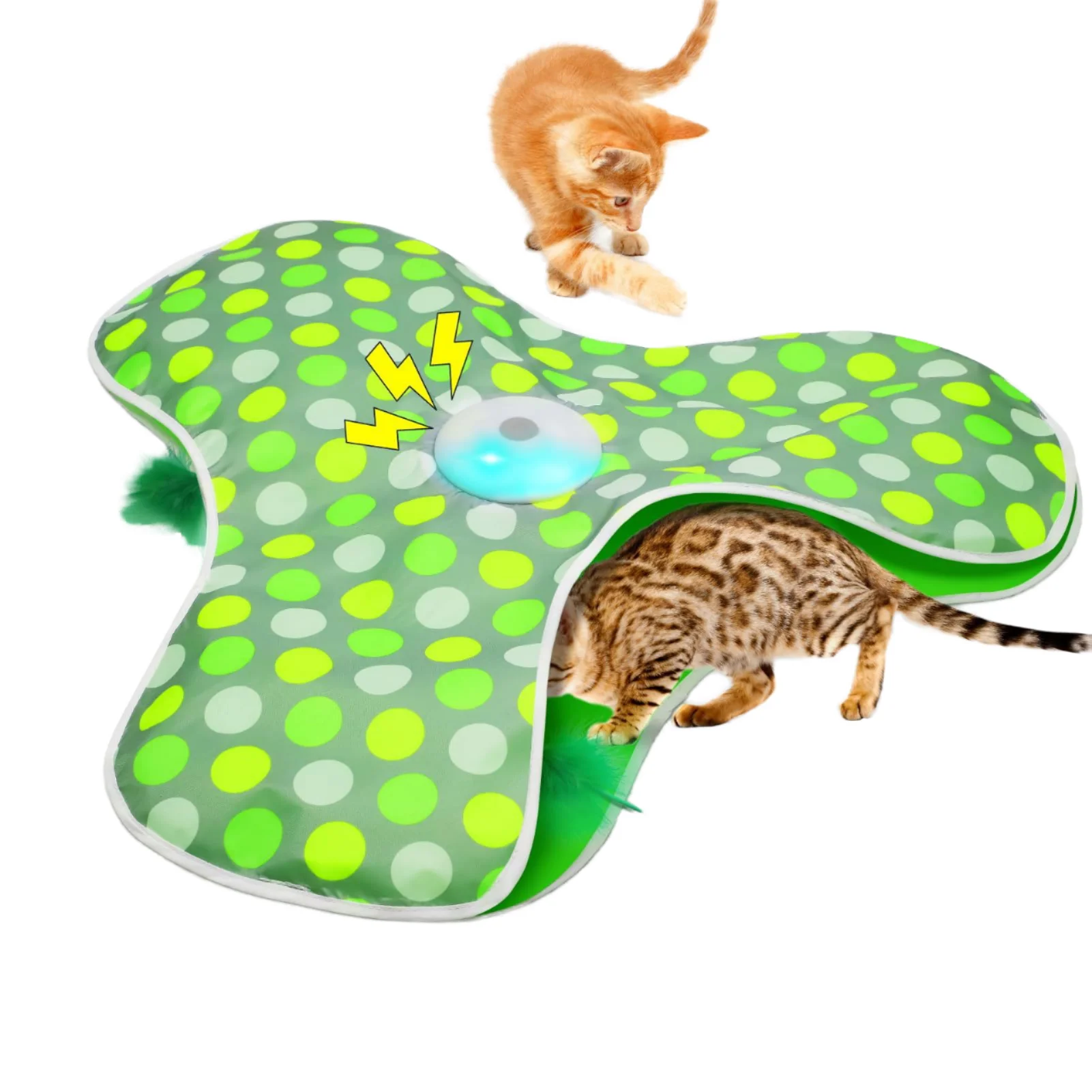 Interactive Motion-activated Cat Remote Toy With Hide & Seek Feature - Oem