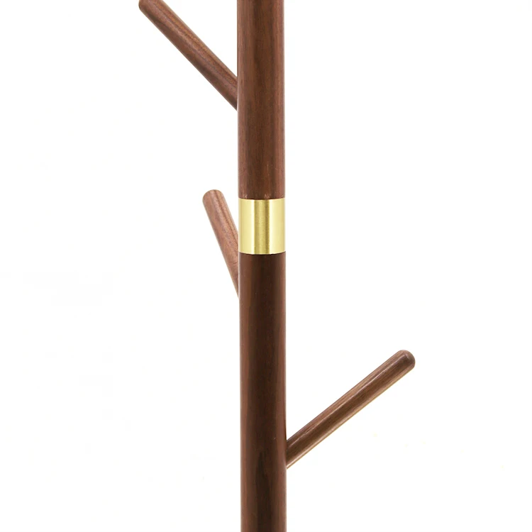 Detachable Bedroom Garment Wood Stand Clothes Rack Tree Shaped Wooden ...