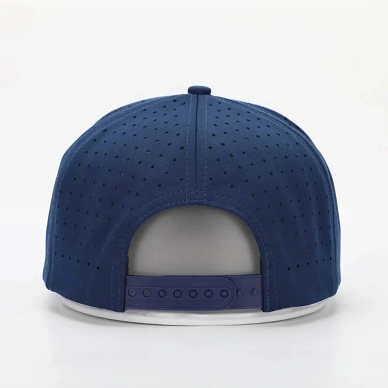 Wholesale Custom 5 Panel Rubber PVC Logo Rope Baseball Cap