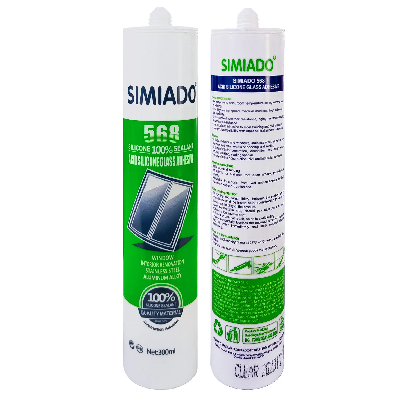 Quick-Drying 300ml Acid Silicone Sealant Adhesive & Sealant Product ...