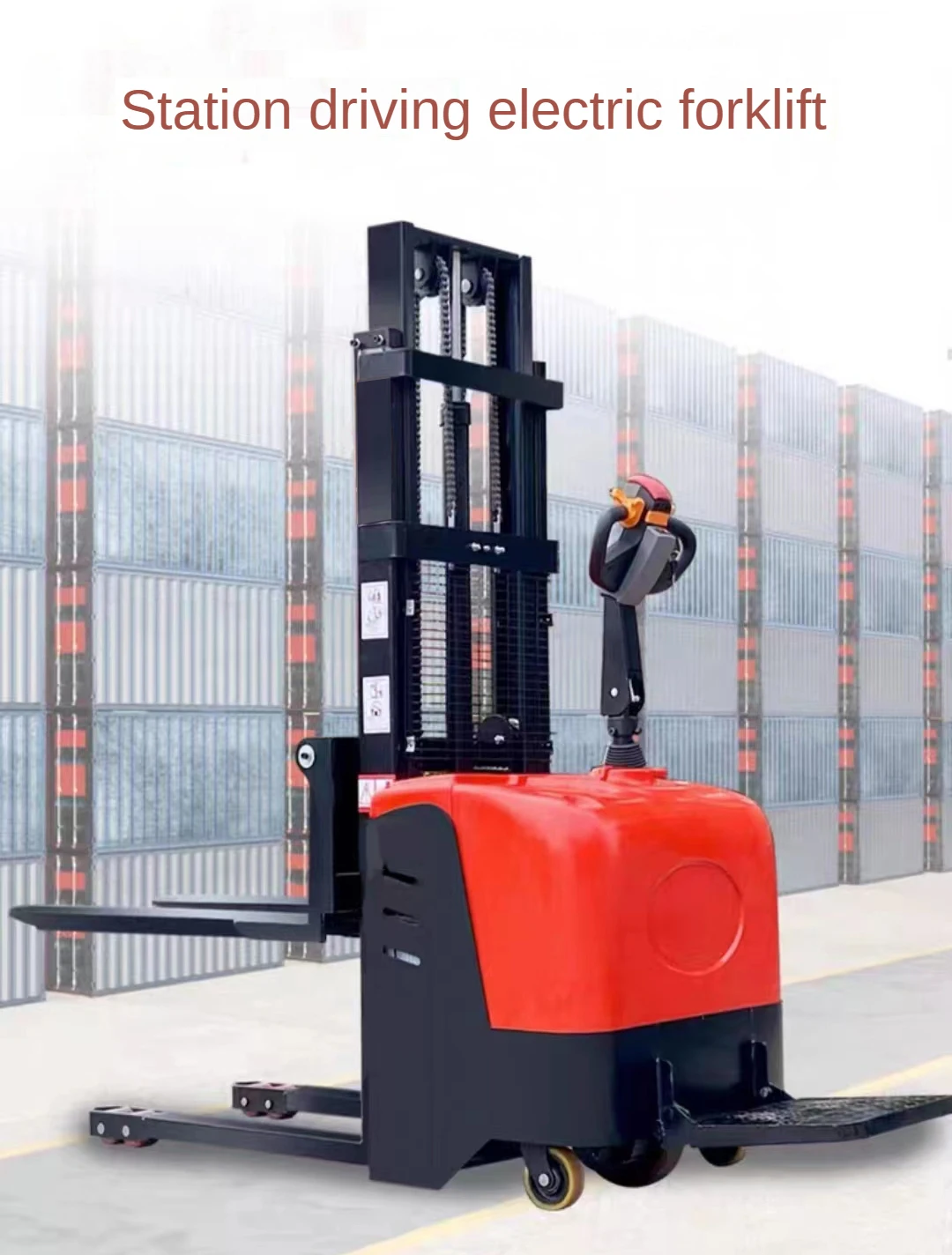 Electric Pallet Stacker Forklift 1 Ton 1.5 Ton Electric Forklift Fork ...