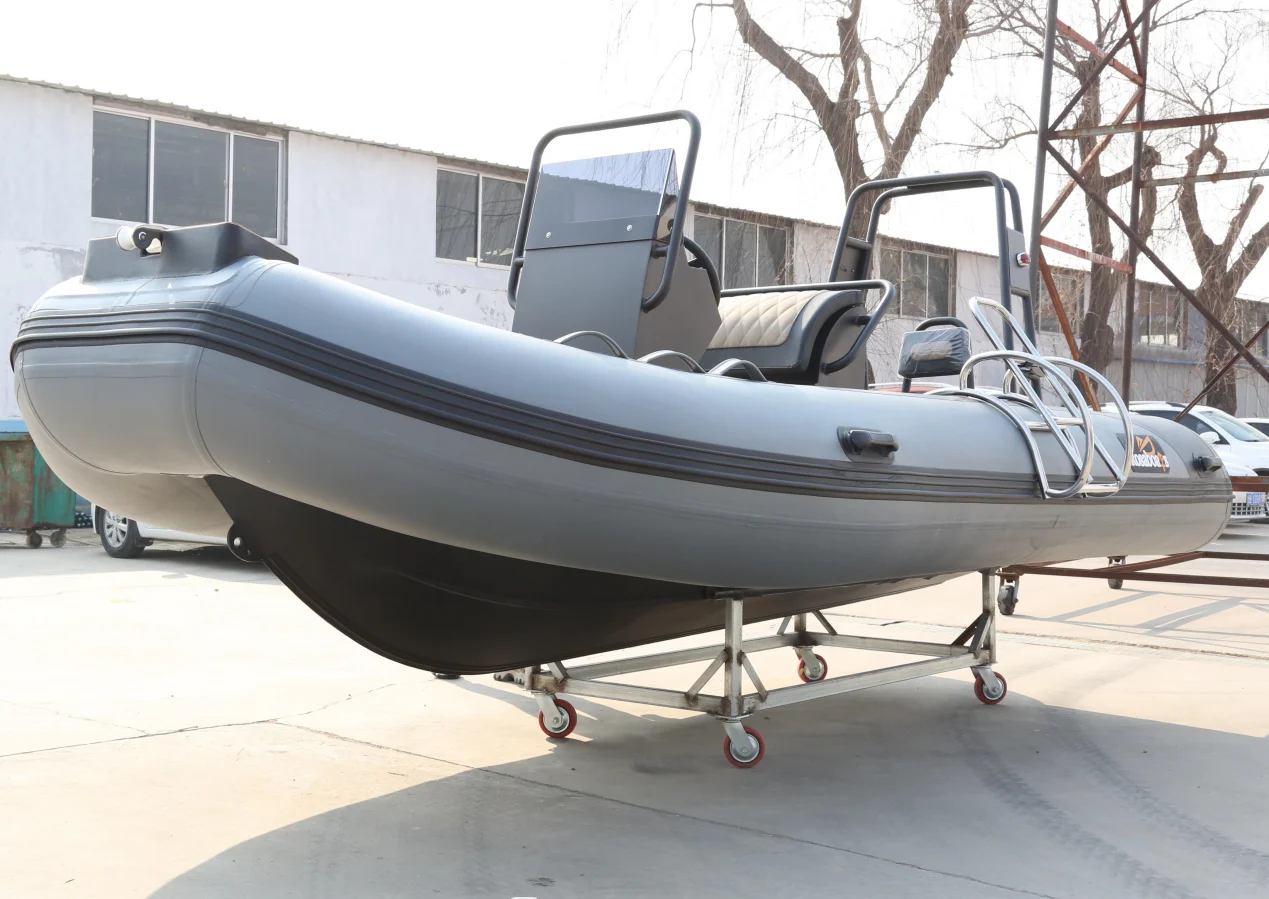 15.4ft Rib Boat Aluminum Hull Inflatable Rib Boat Rowing Boat Rib ...