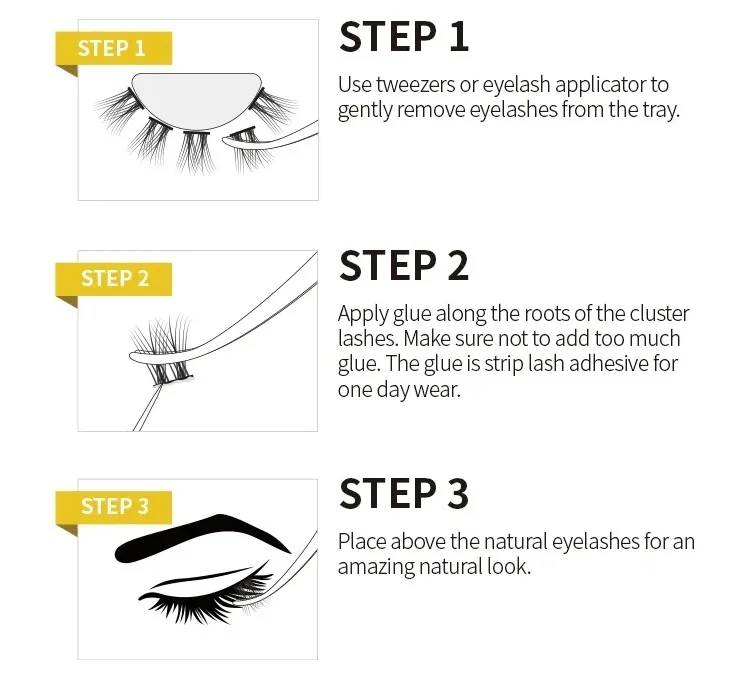 Diy Lash Extension Kit Glue-based Eyelashes Cluster Diy Cluster Lashes ...